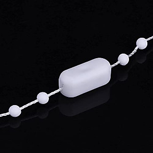 20 Pack Replacement Vertical Roman Roller Blind Ball Chain Cord Connector Clips (Plastic A)