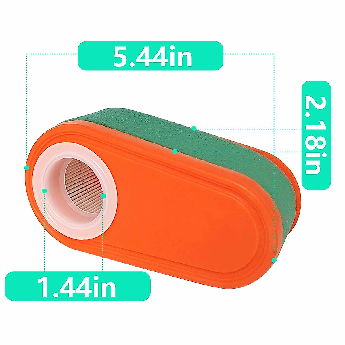 HRuiRed 2 Pack 795066 796254 Air Filter Compatible with BS 775 775EX 800 800E 825E 850 850E 875EX 950E Series Engine HD775HW HU775AWD HU775BBC HU775H HU775HW Lawn Mower