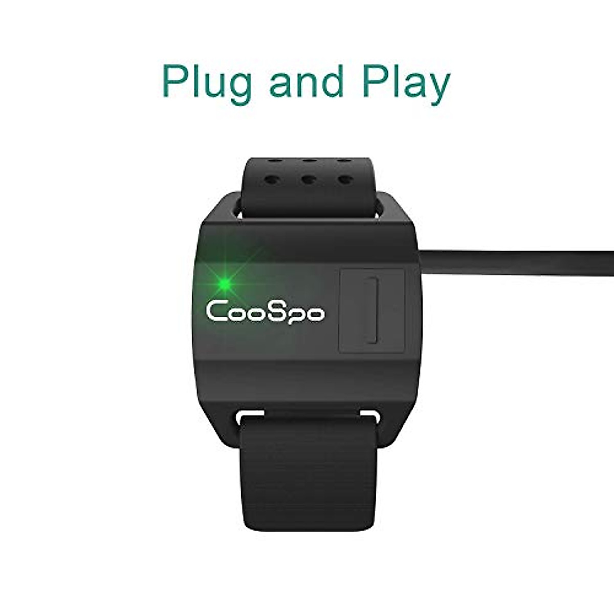 CooSpo Replacement USB Charger Charging Cable for Heart Rate Monitor Armband HW706 / HW807 /HW702