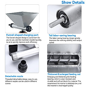 Electric Mortar Grout Gun Pump, Portable Cement Grouting Machine, Cement Caulk Gun, Reusable Cordless Electric Caulking Gun Finishing Tool with 8 Nozzles (Without Electric Drill)