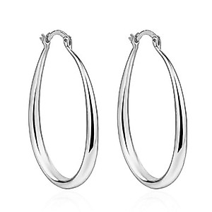 Aland Fashion Women's Ear Cuff Wrap Jewelry Silver Plate U Shape Hoop Dangle Earrings Gift