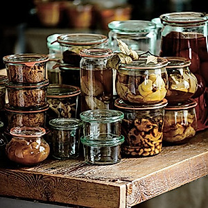 ラセラヌー(Rasalhanut) WE-080 Weck Mold Shape Glass Canister, 2.7 fl oz (80 ml)