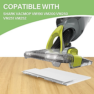 Replacement Pads Compatible with Shark VACMOP VM200 VM250 VM252 Vac Mop Pads Refills, Disposable ,Thickness,10 Pack