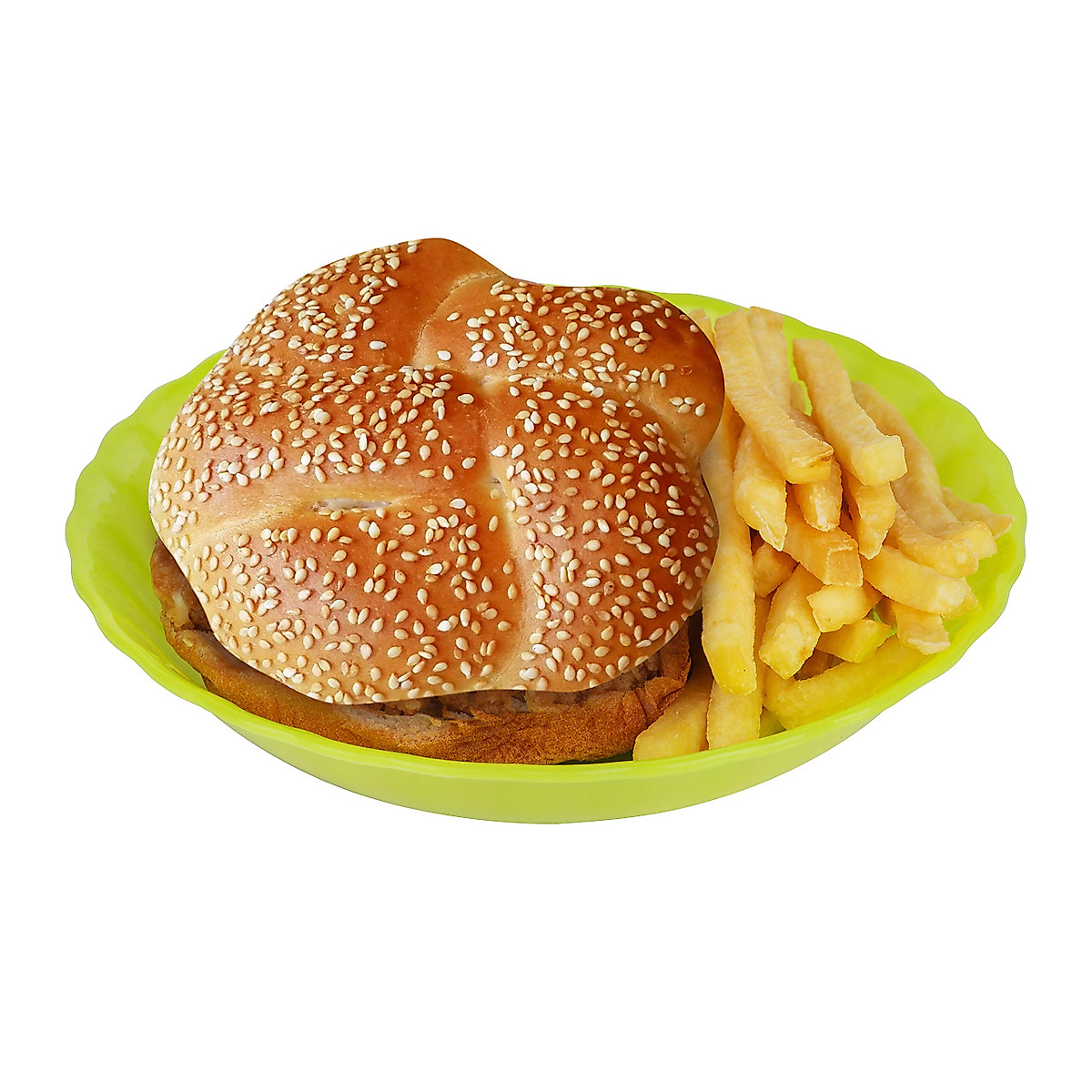 Set of 20 – 6 Inch Kid Plates - Kids Plastic Plates - Reusable Plastic Plates– BPA Free Dinner Plastic Plates for Kids - Food Safe Plastic Reusable Plates – Kids Plates Microwave and Dishwasher Safe