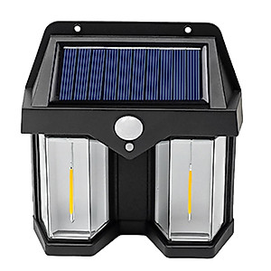 Decorative Solar Tungsten Lamp - Waterproof Solar Wall Sconce with 3 Modes - Motion Sensor Outdoor Light for Porch, Fence, Courtyard