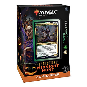 Magic: The Gathering Innistrad: Midnight Hunt Commander Deck – Coven Counters (Green-White)