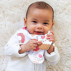 Silli Chews Teethers for Babies BPA Free Baby Teething Toys - Silicone Cupcake and Donut Baby Teether Toys 2" Sweets Teething Gift Set