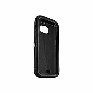 OtterBox Samsung Galaxy S7 Defender Series Case - BLACK, rugged & durable, with port protection, includes holster clip kickstand