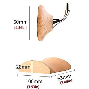 UTOQIA Headset Stand Headphone Stand Headphone Holder Solid Wood Wall-Mounted Headphone Holder Headphone Rack Headphone Storage Display Stand Headphones Stand Headset Holder