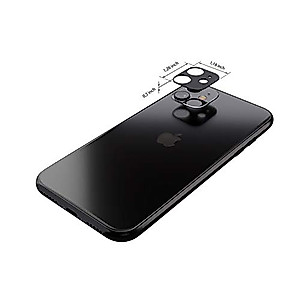 innoGadgets Camera lens Protector compatible with iPhone 11 | Camera Cover, Lens Protector | Protection against shocks and scratches | Dust free installation with Cleaning Set | Black