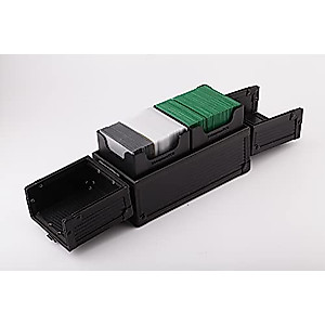 Black Double Metal Deck Box Dice Box for Deck Protector storage Trading Cards TCG Ultra Pro Sleeve MTG Magic FaB YGO Yugioh EDH Commander PTCG TCG