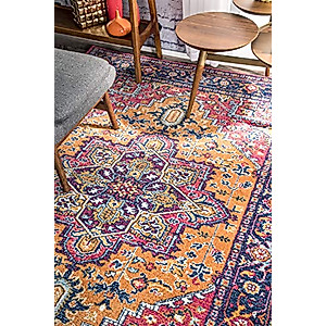 nuLOOM Persian Vonda Area Rug, 3' x 5', Orange