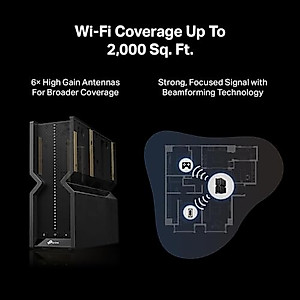 TP-Link Tri-Band BE9300 WiFi 7 Router Archer BE550 6-Stream 9.2Gbps Full 2.5G Ports 6 Internal Antennas Covers Up to 2,000 Sq. Ft. Add Easy-Mesh Device for Extended Coverage VPN Support