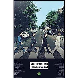 Trends International 24X36 The Beatles - Abbey Album Wall Poster, 24" x 36", Unframed Version