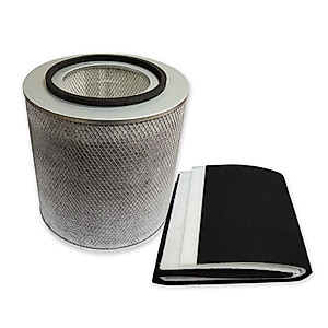 PUREBURG Replacement Filter Set Compatible with Austin Healthmate FR400 HM400 HM402 HM405 HM410 HM450 Air Purifiers,H13 HEPA Activated Carbon & Pre-Filter