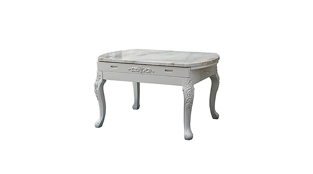 LITFAD 7-Piece Victorian Dining Room Table Set