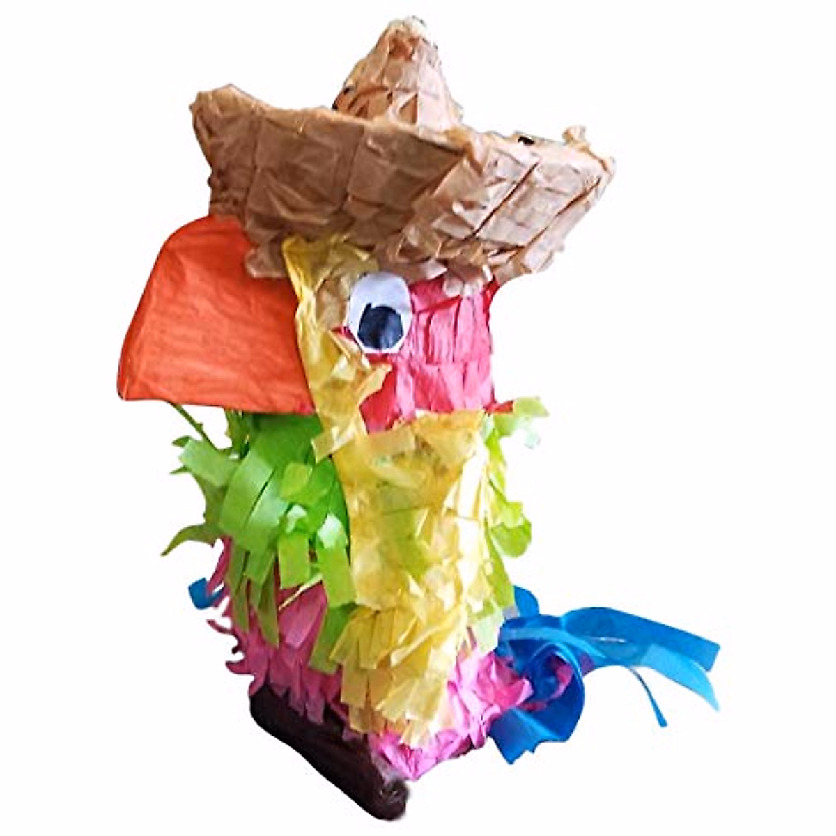 Fetch-It Pets 9" Parrot Shaped Piñata Bird Toy Suitable for Small Medium and Large Parrots Budgies Parakeets Cockatiels Lovebirds and Cockatoos