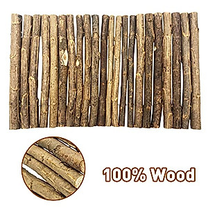 BNOSDM 13.78’’ x 20’’ Reptile Hideout Wooden Bridge Lizard Hide Caves Bearded Dragon Habitat Accessories for Gecko Snake Frog Chameleon Iguana Tortoise