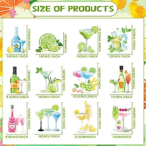 Yoyuspy Margarita Bachelorette Party Decorations - 24PCS Margs and Matrimony Bachelorette Hanging Swirls Martini Themed Party Hanging Decor Cocktail Mexican Fiesta Bridal Shower Party Supplies