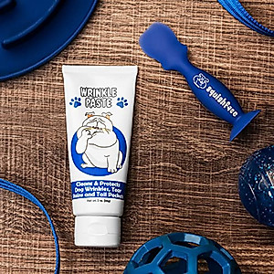 Squishface Wrinkle Paste & Flexible Silicone Dog Wrinkle Cream Applicator Bundle - Softer, Cleaner Way to Apply Wrinkle Paste to Your Dog's Face - Great for All Breeds!