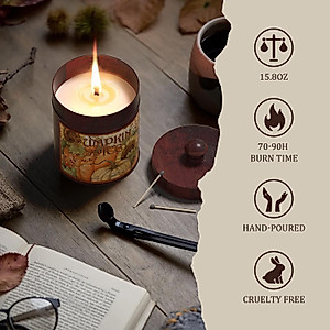 Autumn Scented Candles | Pumpkin Spice | Fall Candle | Natural Soy Candles for Home Scented | Vintage Large Jar Candle | Jar Candle Fall Scent | 90 Hours Long Burning | Candle Gifts for Women