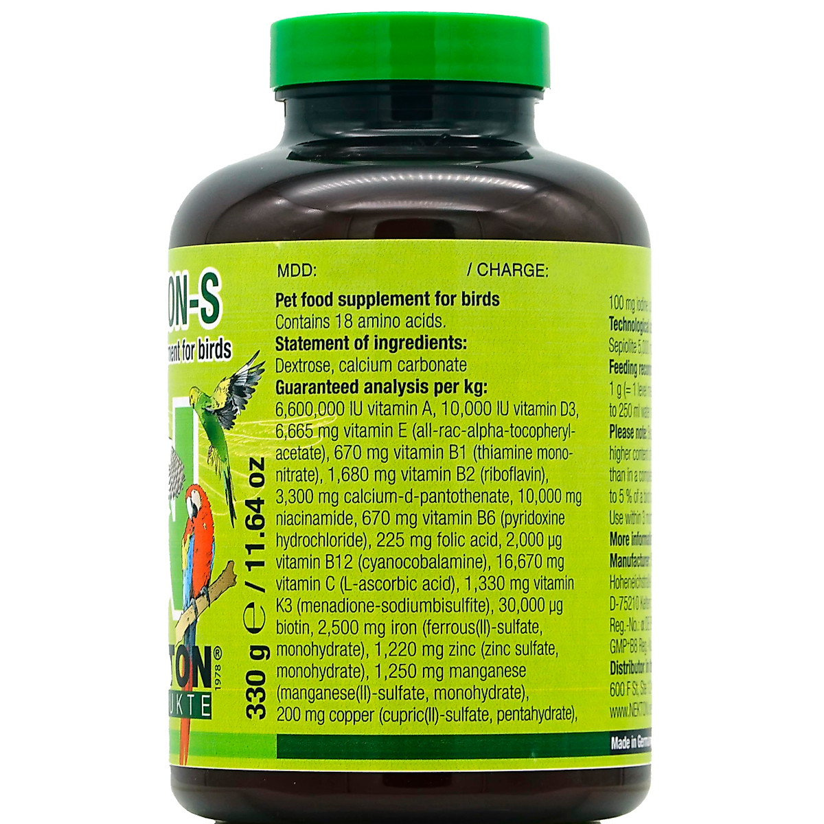 Nekton-S Multi-Vitamin for Birds 330g/ 11.64oz