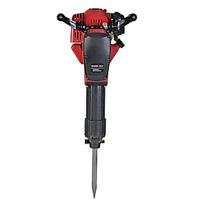 1700W Heavy Duty Demolition Jack Hammer with Pointed Chisel&Flat Chisel, 2-Stroke Gas Powered Demolition Jack Hammer Concrete Breaker 52CC Demolition Hammer Chisel 1.2L Concrete Breaker Hammer