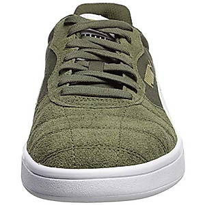 PUMA Men's Astro Kick Sneaker, forestnight-White-teamgold, 13 M US