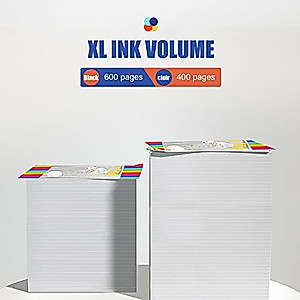 INKCLOUD Ink Cartridge Compatible with Canon PG-240XL CL-241XL 240 XL 241 XL for Canon Pixma MG3620 MG3600 MG3220 MG3222 MG2120 TS5120 MX472 MX452 MX512 MX532 Printer Ink (1 Black, 1 Tri-Color)