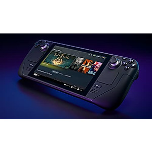 Valve Steam Deck 512Gb Handheld Video Gaming Computer Console - Fastest Storage, Premium Anti-Glare Glass, With Exclusive Carrying Case, Steam Community Profile Bundle, And Virtual Keyboard Theme