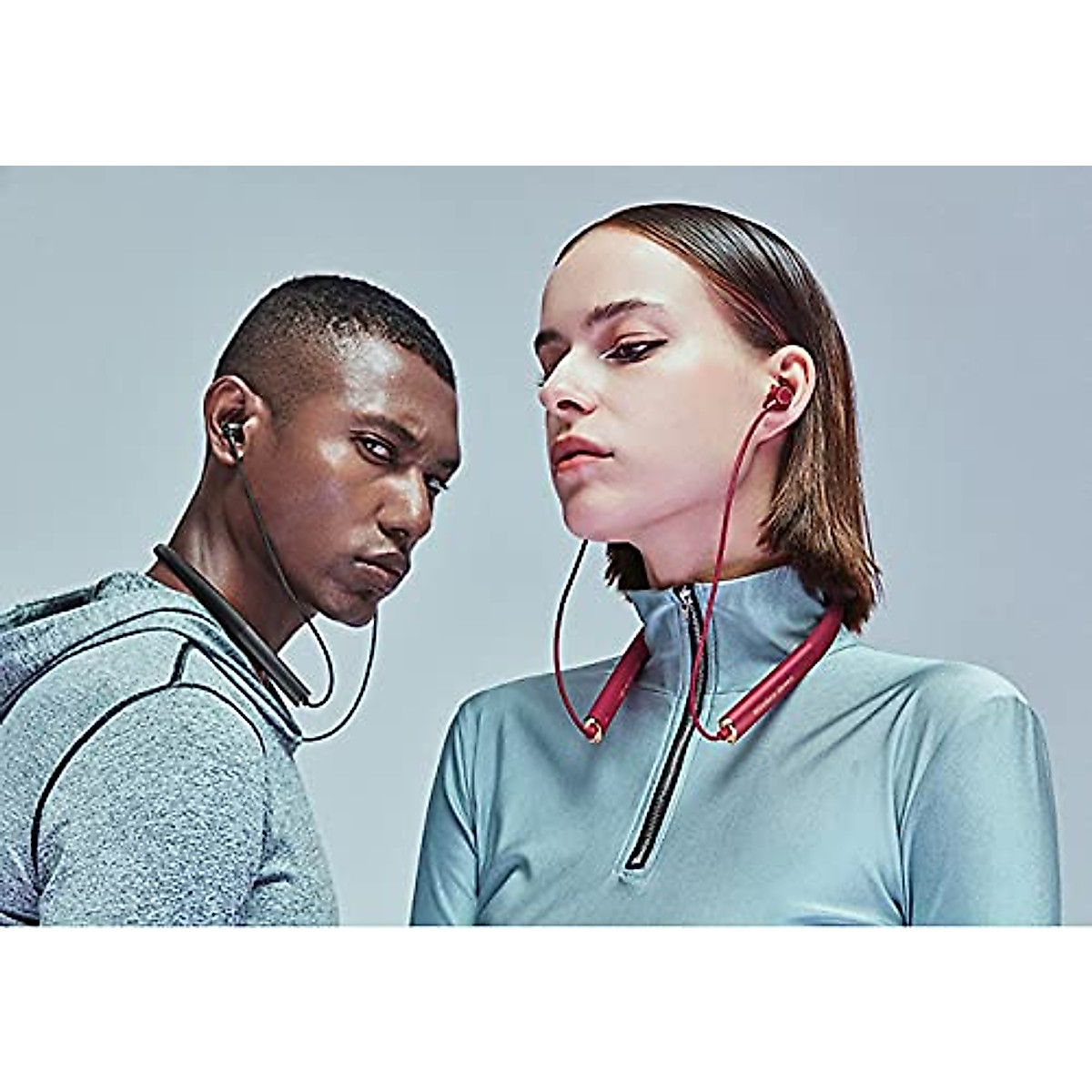 IKXO Neckband Bluetooth Headphones Noise Cancelling Headset with Mic Wireless Earbuds 5.0 CVC 8.0 Waterproof Sport Earphones for Running Driving Working Compatible