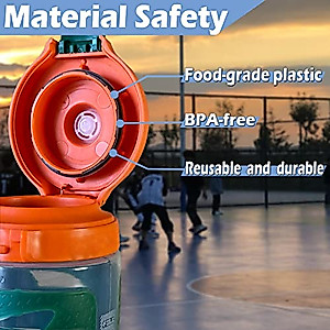 Replacement Gaskets Compatible with Gatorade Gx Water Bottle - 6pcs Silicone Lid Seal Replacement Accessories, Compatible with Gatorade Water Bottle