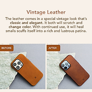 DONBOLSO Leather Case for iPhone 14 Pro Max + Wallet Bundle - Classic Leather with Anti-Scratch Microfiber Lining