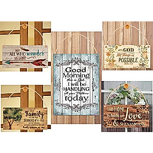 J.DXHY Welcome to Our Forever Sign, Rustic Wooden Welcome Wedding Sign, Brown, 18"x12"