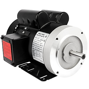 1.5HP Electric Motor General Purpose Motor Single Phase Motor 3450RPM 56C TEFC 115/230V Reversible 5/8" Shaft Diameter