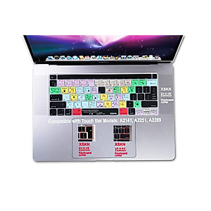 XSKN Ableton Live English Silicone Shortcuts Keyboard Cover Skin for Touch Bar Models 2019 MacBook Pro 16 inch A2141 2020 MacBook Pro 13.3 inch A2251 A2289 A2338 M1 Keyboard US&EU Version
