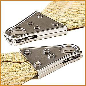 Amgo 20' x 20' Grey Rectangle Square Super Ring Sun Shade Sail ATAWS20 Canopy Awning Shades for Patio-Commercial Standard Heavy Duty-260 GSM(We Customize)