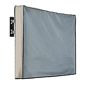 VonHaus Outdoor TV Cover 50 Inch - 52 Inch Weatherproof Universal Protector Fits Most LCD, LED, Plasma TV Mounts, with Built in Remote Controller Storage Pocket - 600D Polyester