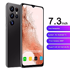 ASHATA Smartphone,S22 Ultra Cell Phone with 6.6in HD Screen,Dual Cards Dual Standby 16GB Mobile Phone,6800mAh Battery Capacity,110 240V