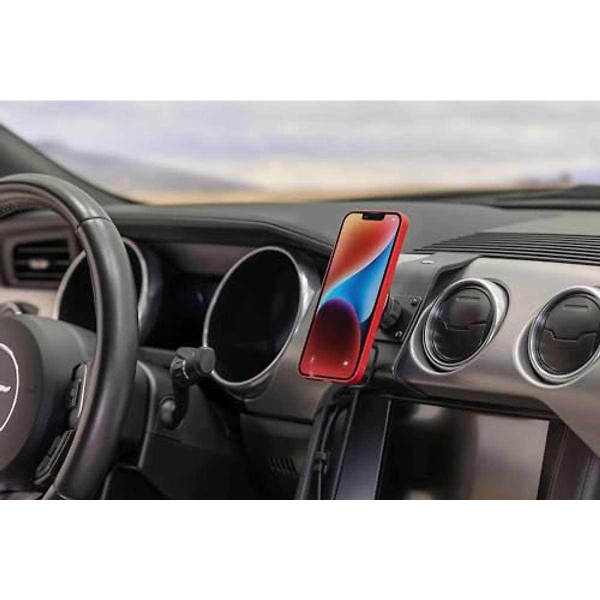 Scosche MPQ5AMPSPC-UB MagicMount Pro Charge5 15W MagSafe Wireless Charging Magnetic Cell Phone Car Mount with AMPS Mounting Plate Compatible with Scosche/ProClip Vehicle Specific Mount Bases