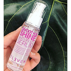 ELEVEN AUSTRALIA Smooth & Shine Anti-Frizz Serum Lightweight Treatment for All Hair Types - 2 Fl Oz