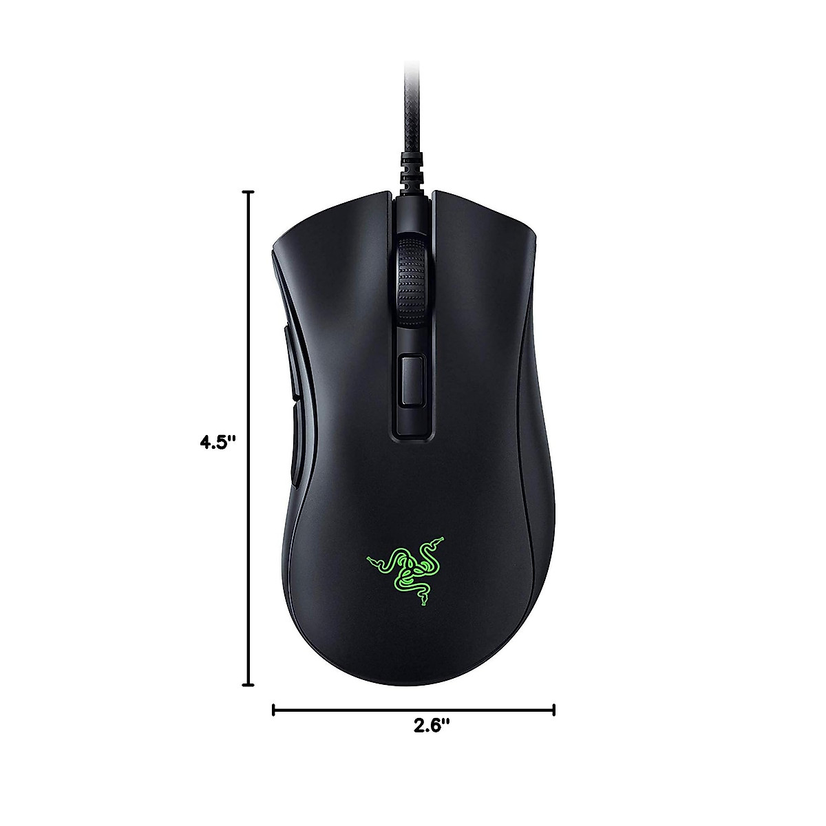 Razer DeathAdder v2 Mini Gaming Mouse: 8500K DPI Optical Sensor - 62g Lightweight Design - Chroma RGB Lighting - 6 Programmable Buttons - Anti-Slip Grip Tape Included - Classic Black