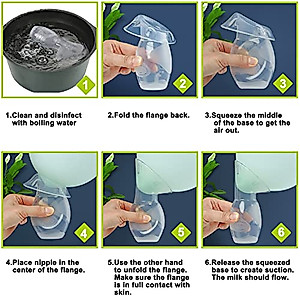 Elate Manual Breast Pump for Breastfeeding | Silicone Milk Collector with Leak-Proof Stopper for Nursing Moms | Enhance Milk Production | BPA Free FSA HSA Eligible – 4oz Blue