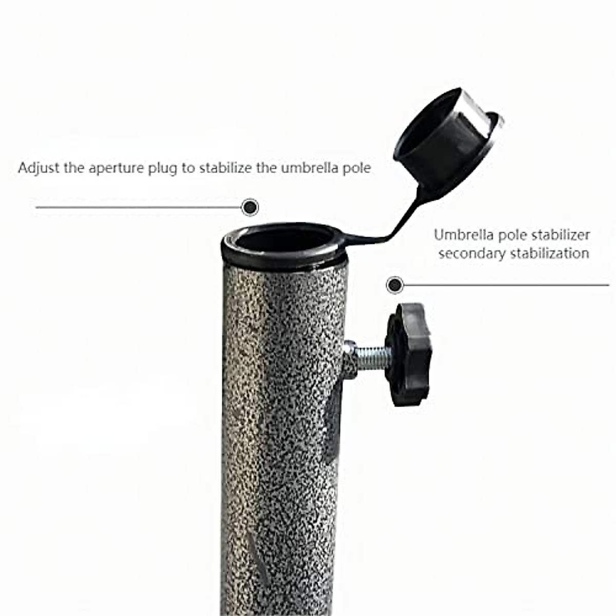 YEUQWJ Foldable Patio Umbrella Base Holder，Tempered Iron Umbrella Stand Bracket，Portable Outdoor Sunshade Anchor， Christmas Tree Support