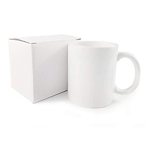 MYSUB Sublimation Mugs, Cups 11oz Sublimation Ceramic Blank Coffee Mugs,White Cups, Sulimation Blanks, Blank White Mugs-36 pack bulk bundle (36pc White)