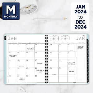 AT-A-GLANCE 2024 Monthly Planner, 9" x 11", Large, Contemporary Lite, Sky Blue (7026XL3824)