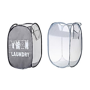 XANHOY Mesh Laundry Hamper Dirty Clothes Hampers Practical Mesh Laundry Baskets With Handles Storage Baskets Laundry Room Organization