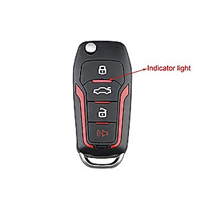 Replacement Upgraded Flip Remote Car Key Fob 315MHz 4D63 Chip for Ford Lincoln Mercury CWTWB1U331