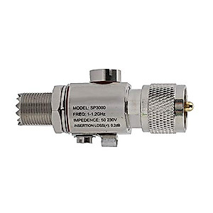 Antenna Lightning Arrester UHF-M to UHF-F 1-1.2GHz Lightning Arrestor All Band Lightning Protection Surge Protector