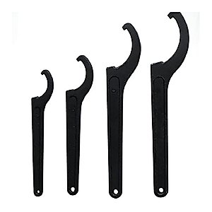 Wrench Spanner, 22-72mm Tool Adjuster Motorcycle Bike Absorber Shock Spanner Pre Load Hook C Spanner Tool Set Universal Hand Tool 1pc (Color : Black, Size : 28-32)